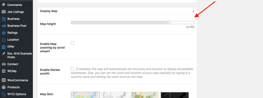 Map Height | WYZI - Documentation