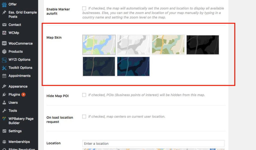 Map Skins | WYZI - Documentation