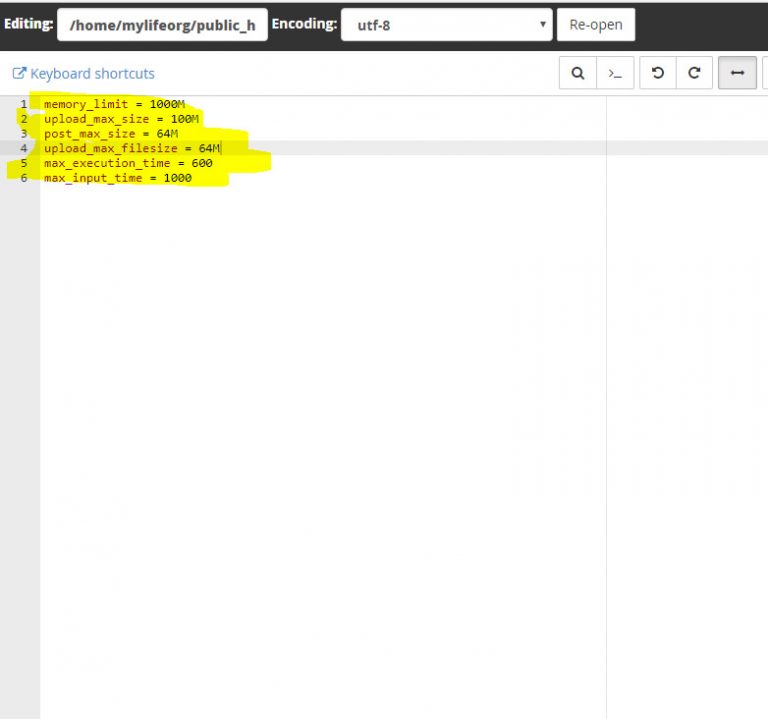 code-paste-in-to-php-ini-1 | WYZI - Documentation