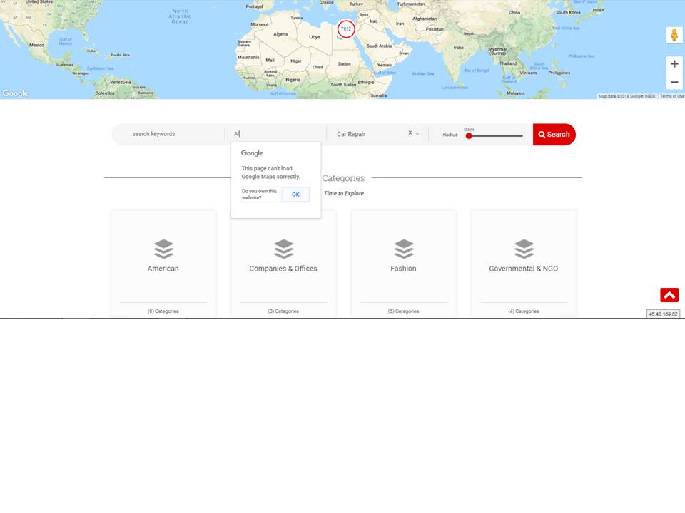SearchMapError-1 | WYZI - Documentation