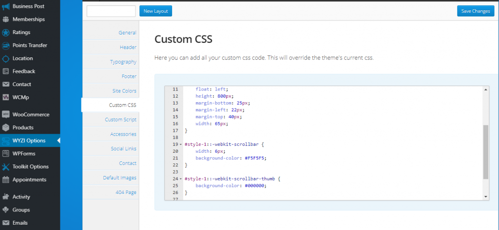 Scrollbar-CSS-1 | WYZI - Documentation